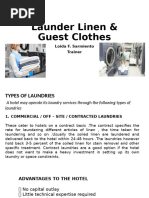 Laundry Operation and Laundry Flow Chart | PDF | Washing Machine | Laundry