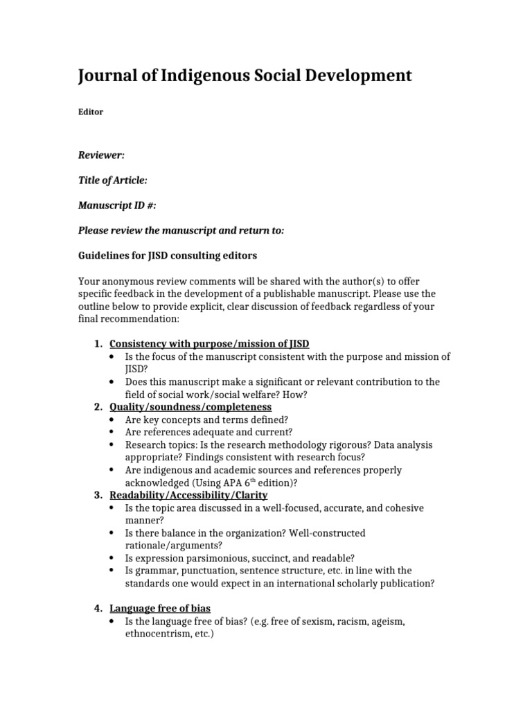 JISD Review Form - Updated | PDF