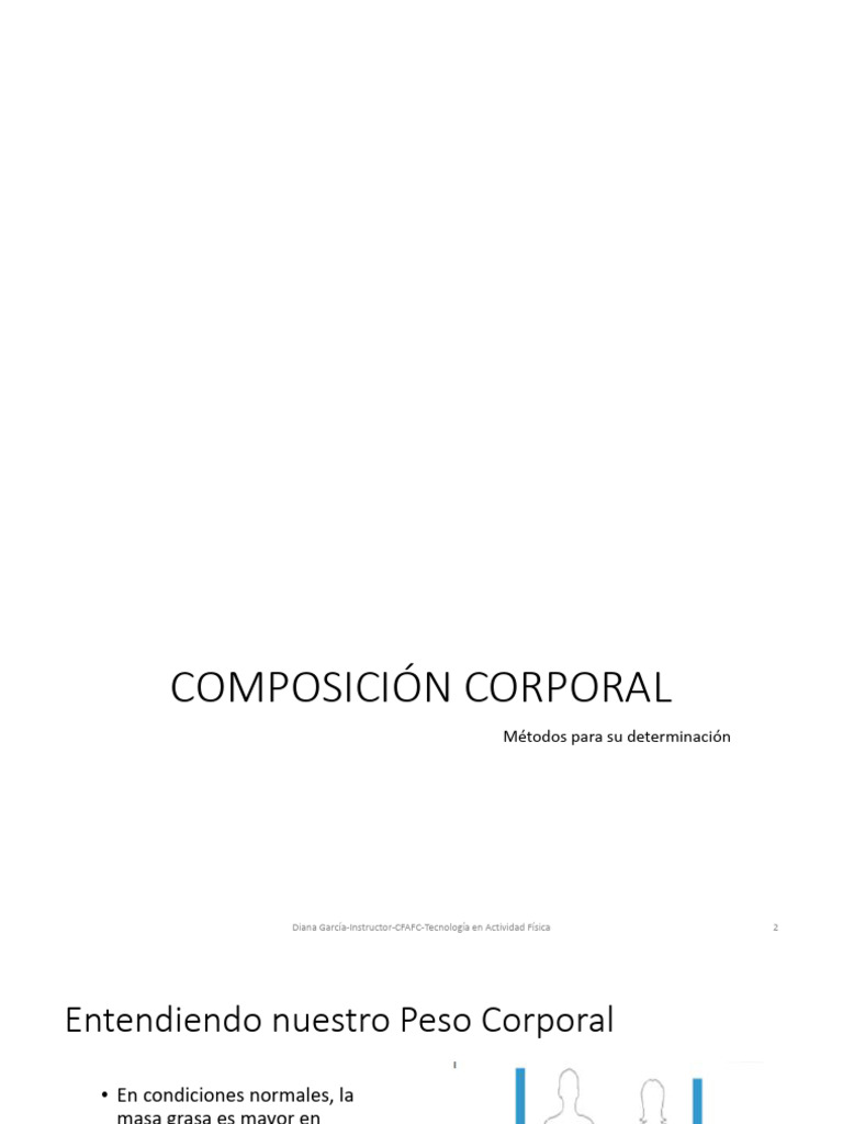 Métodos de Composición Corporal | PDF | Tejido adiposo | Obesidad
