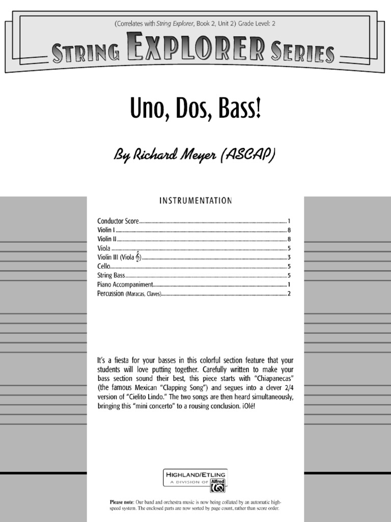 Uno, Dos, Bass | PDF