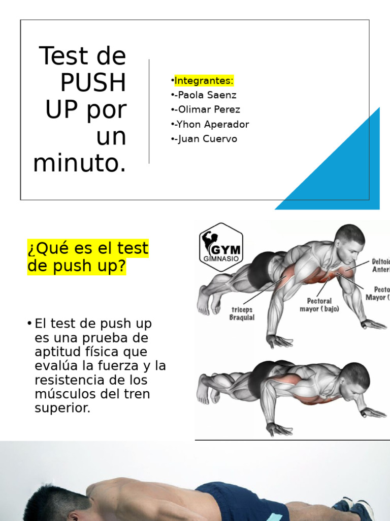Test de Push Up: Evaluación de Fuerza | PDF | Aptitud física