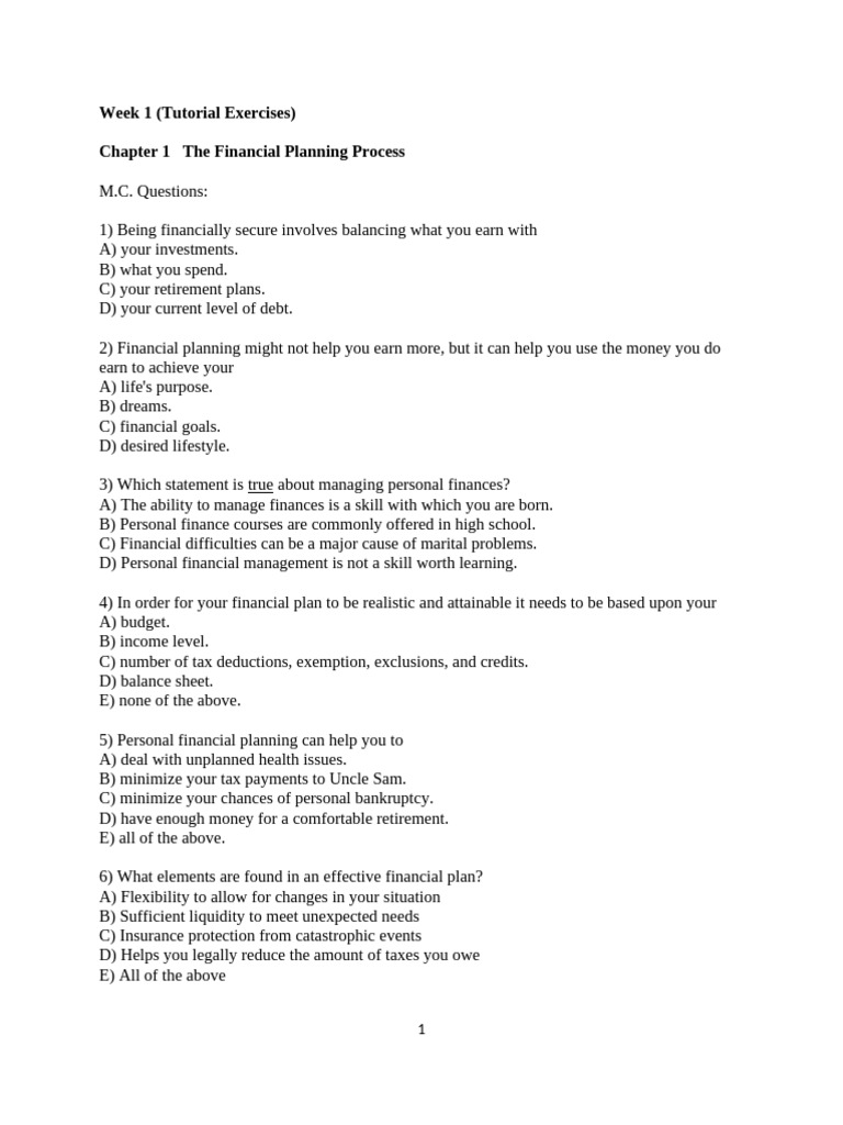 Financial Planning Basics Explained | PDF | Financial Plan | Taxes