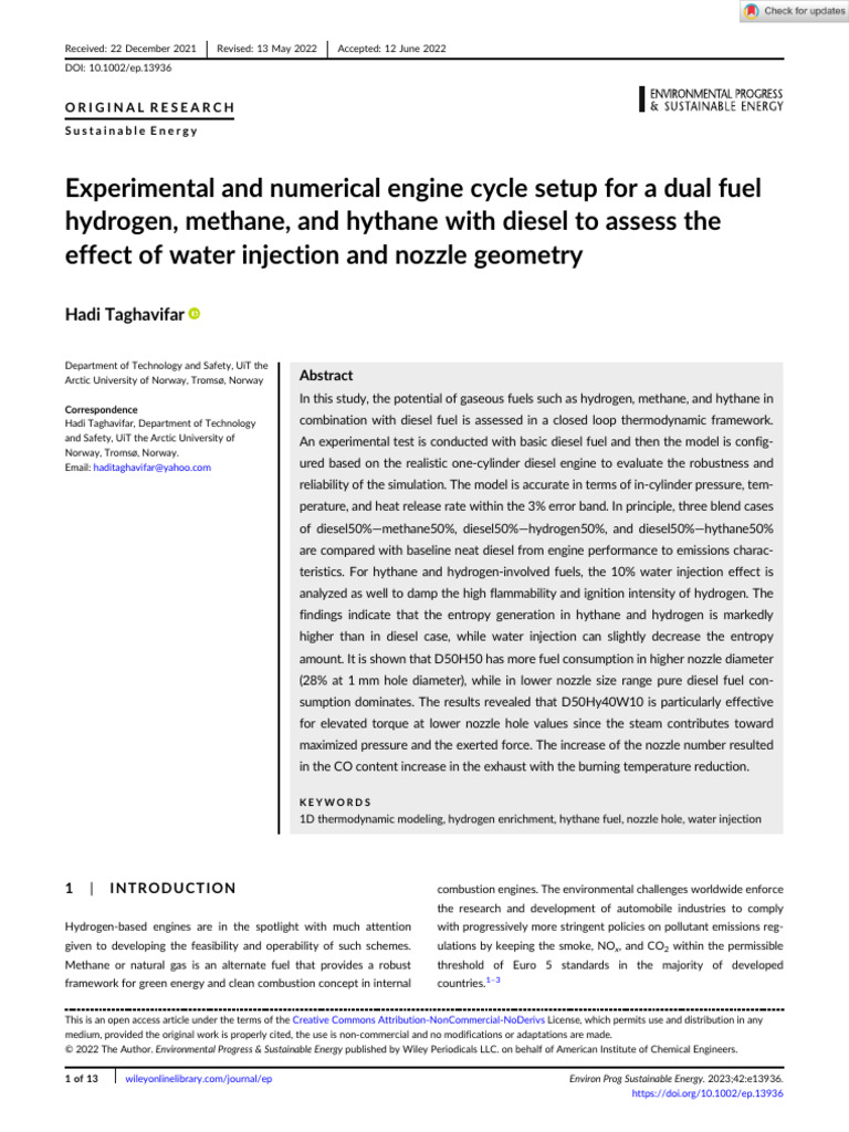 Env Prog and Sustain Energy 2022 Taghavifar Experimental and Numerical ...