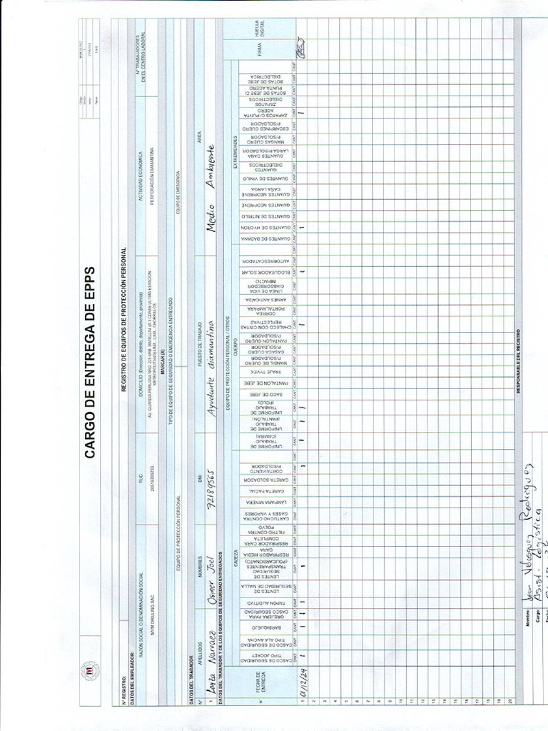 Cardex Layza Narvaes | PDF
