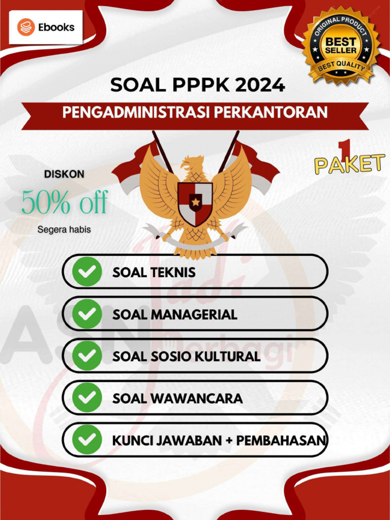 (Paket Lengkap 1) Soal PPPK Pengadministrasi Perkan - 241203 - 163119 | PDF