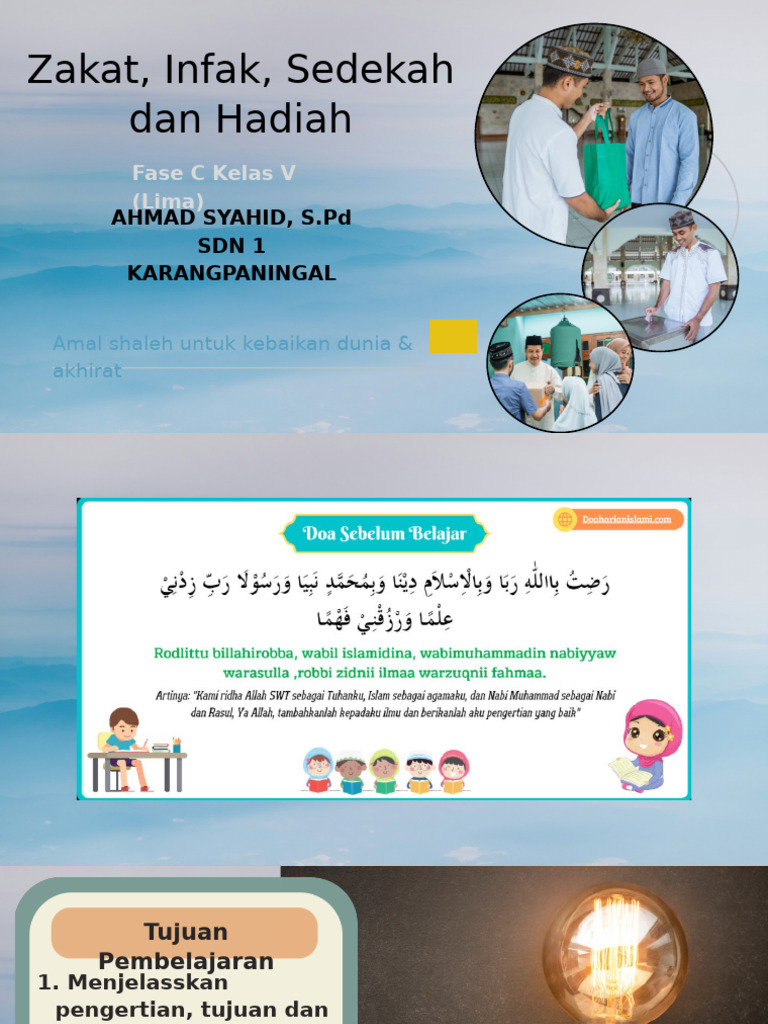 Zakat Infak Sedekah Dan Hadiah Memahami Makna Dan Manfaatnya | PDF