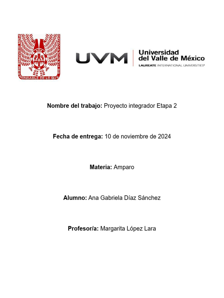 Actividad 6. Proyecto Integrador Etapa 2 | PDF | Sentencia (ley) | Demanda judicial