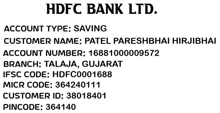 HDFC Pareshbhai | PDF