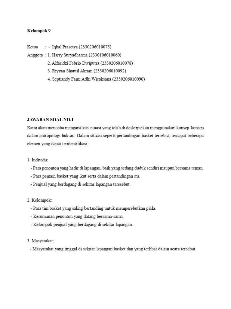 Contoh Rangka Pendek Untuk Tugas | PDF