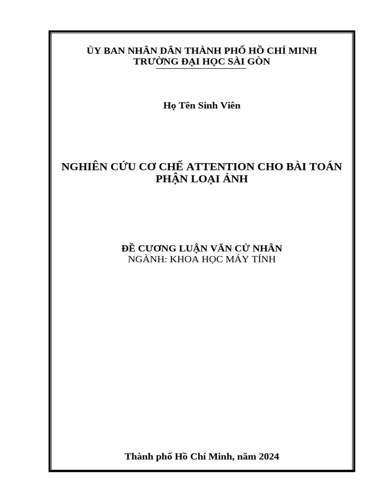Mau de Cuong Luan Van | PDF