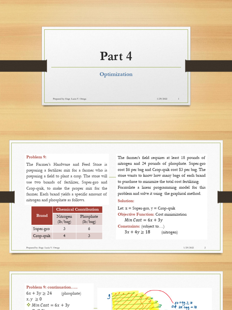 MathEng5-M - Part 7-3 | PDF | Fertilizer | Linear Programming