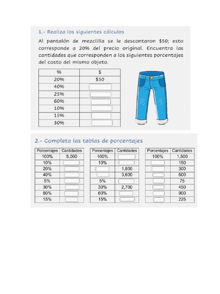 Porcentajes | PDF