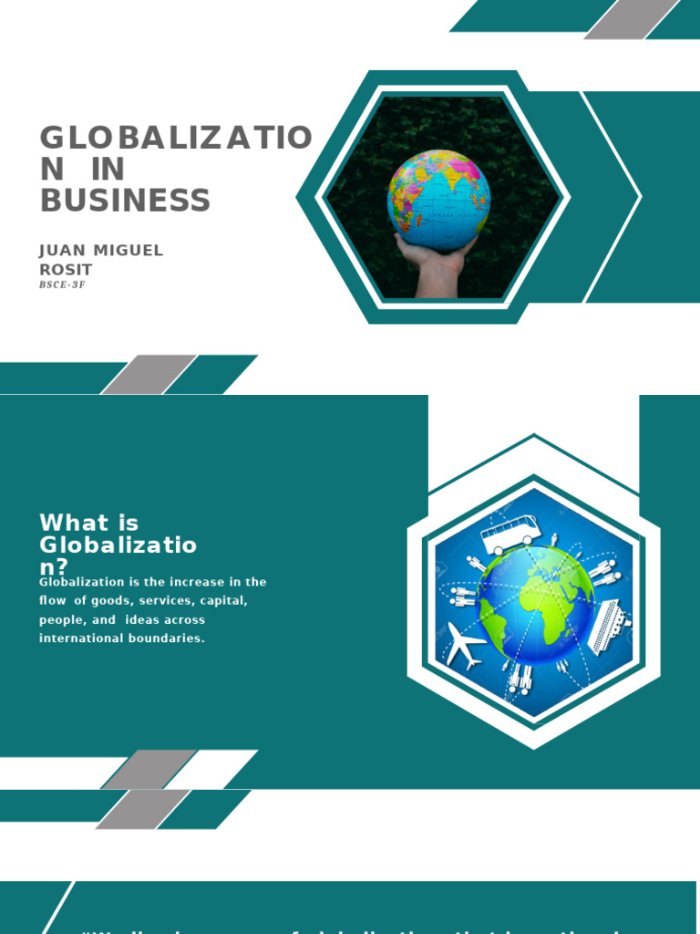 Globalization in Business | PDF | Multinational Corporation | Gross ...