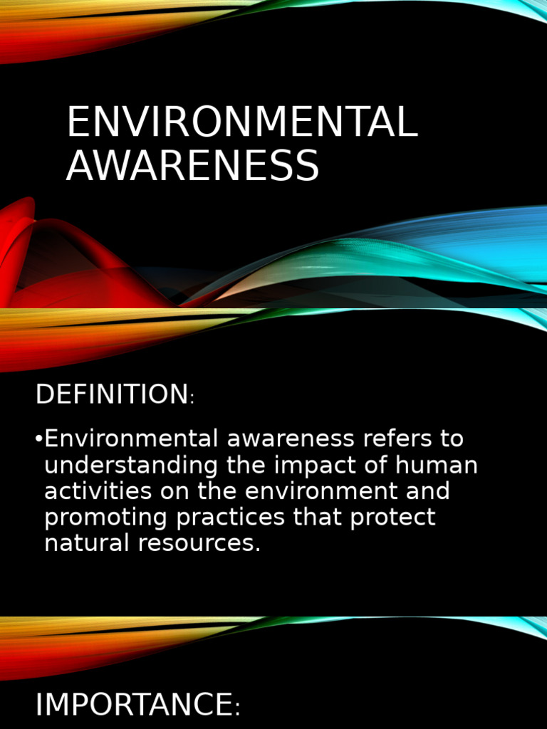 Environmental Awareness | PDF