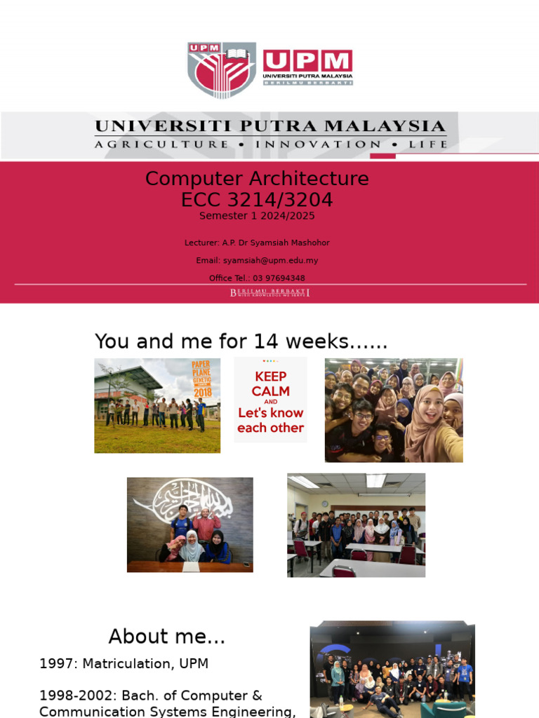 Comp Arch Intro 2024 | PDF | Central Processing Unit | Computer Data Storage