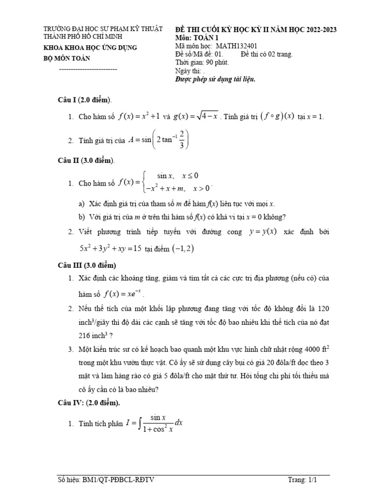 Toan1 - DT - Withans hk2 22 23 | PDF