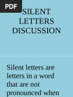Silent Letters From A To Z List and Examples For Each Letter | PDF