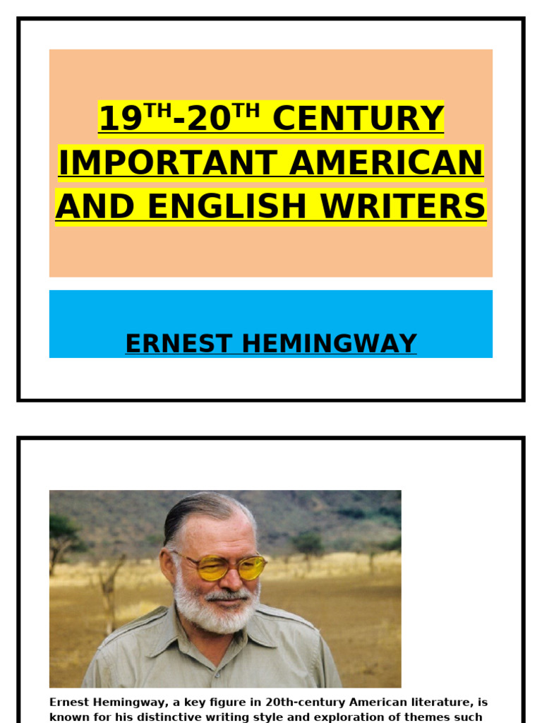 Key Works of Hemingway, Frost, and Whitman | PDF | The Scarlet Letter ...