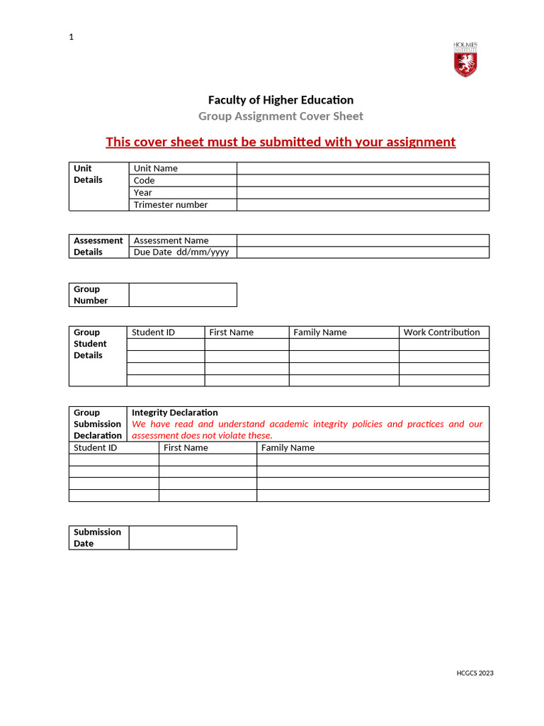 Group Assignment Cover Sheet 2023 2. Project Management | PDF | Net ...