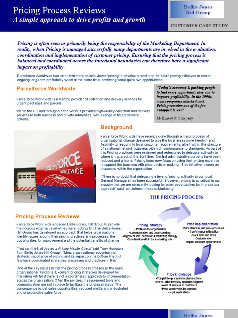 Parcelforce Pricing Strategy Review | PDF | Profit (Accounting ...