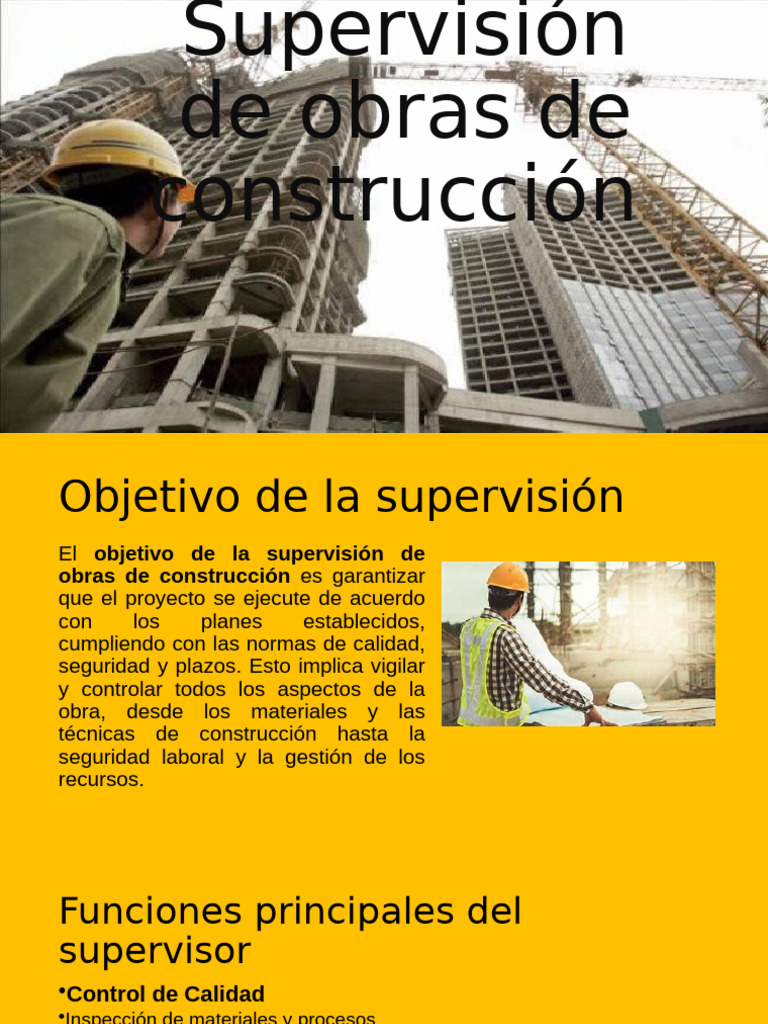 Supervisión Efectiva en Construcción | PDF