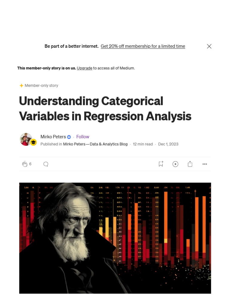 Understanding Categorical Variables in Regression Analysis _ by Mirko Peters _ Mirko Peters ...