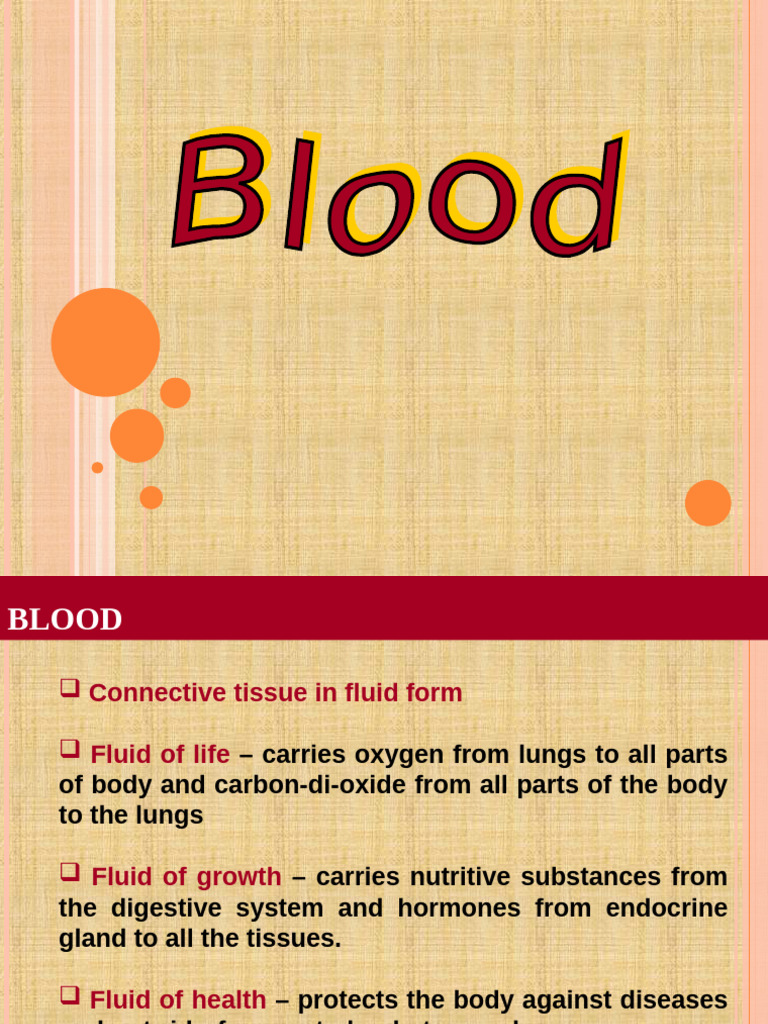 Blood | PDF | Blood | Red Blood Cell