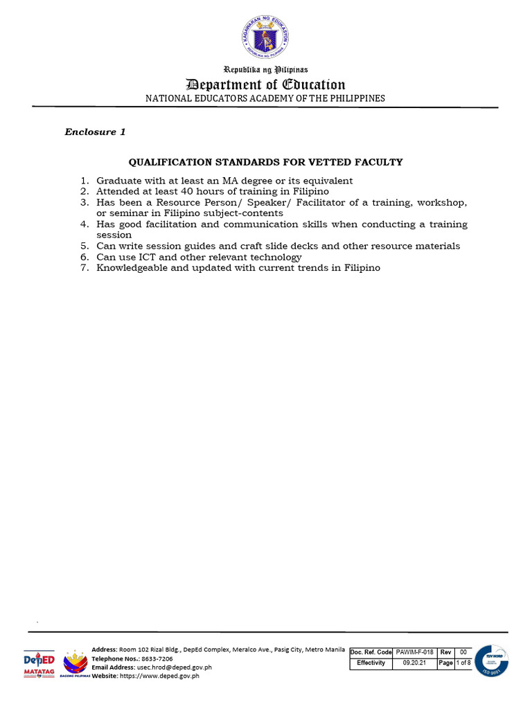 Enclosures_Implementation-of-Activities-for-SESP-Training | PDF