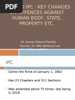 IPC Vs BNS Chronological Comparison | PDF