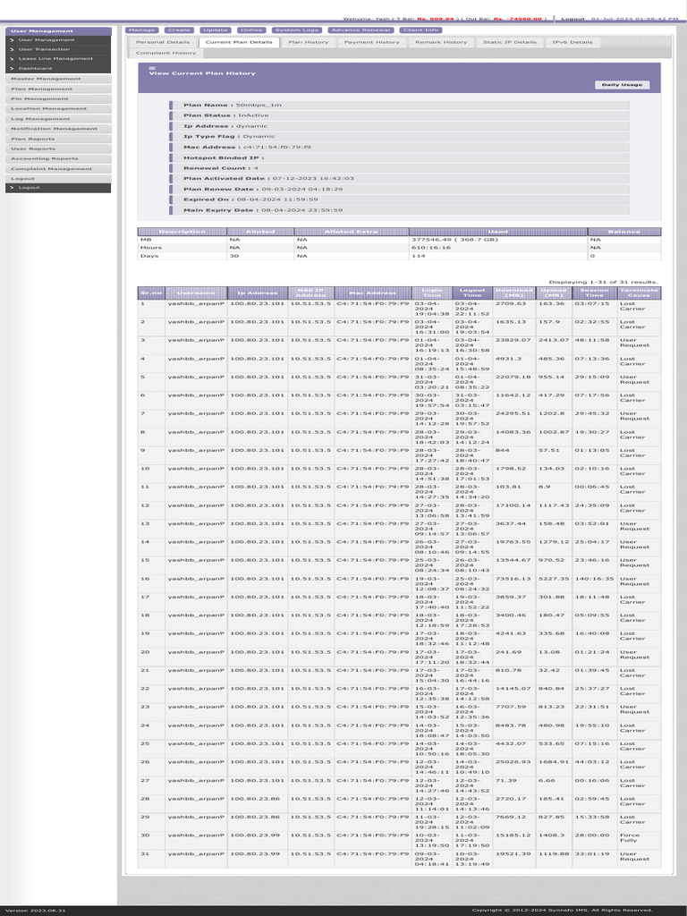 Synnefo Internet Management System 2 | PDF | Ip Address | Login
