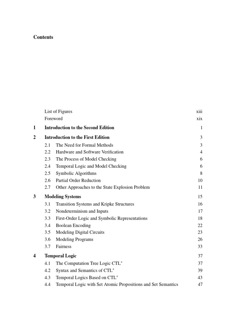Toc | PDF | Formal Verification | Mathematics