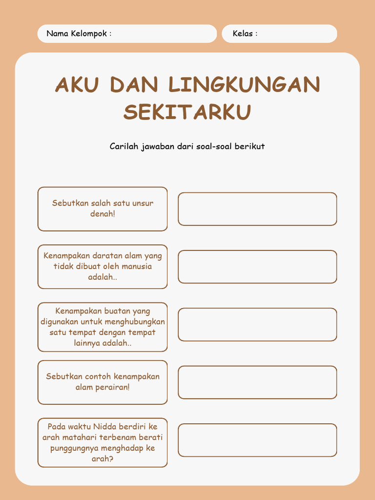 Aku Dan Lingkungan Sekitarku | PDF