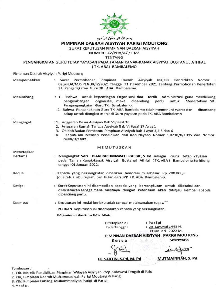 SK Pengangkatan & Penugasan_11zon | PDF