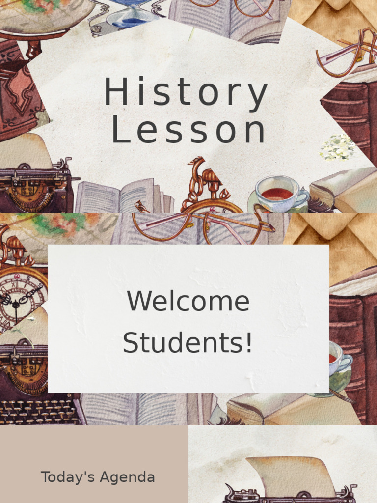 Beige and White Vintage History Lesson Education Presentation | PDF ...