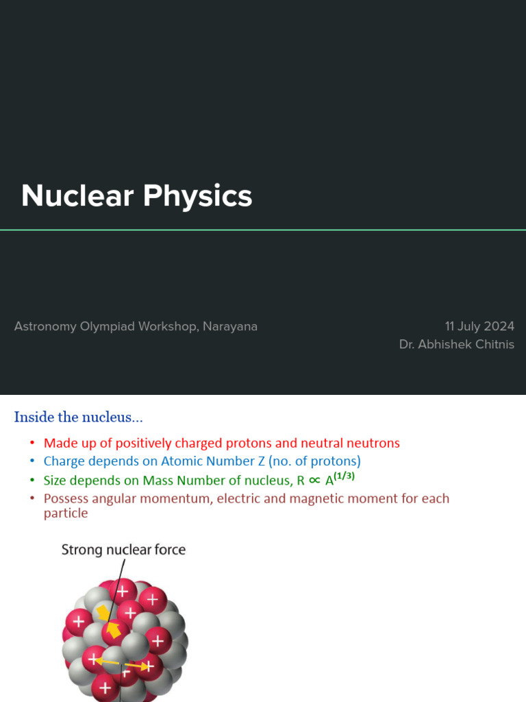 Nuclear Physics - Narayana | PDF | Nuclear Physics | Stars