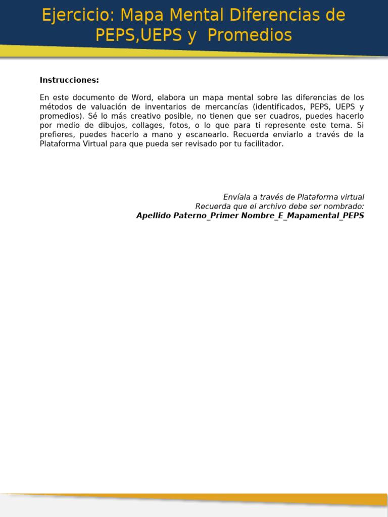 Ejercicio Mapa Mental PEPS(2) | PDF