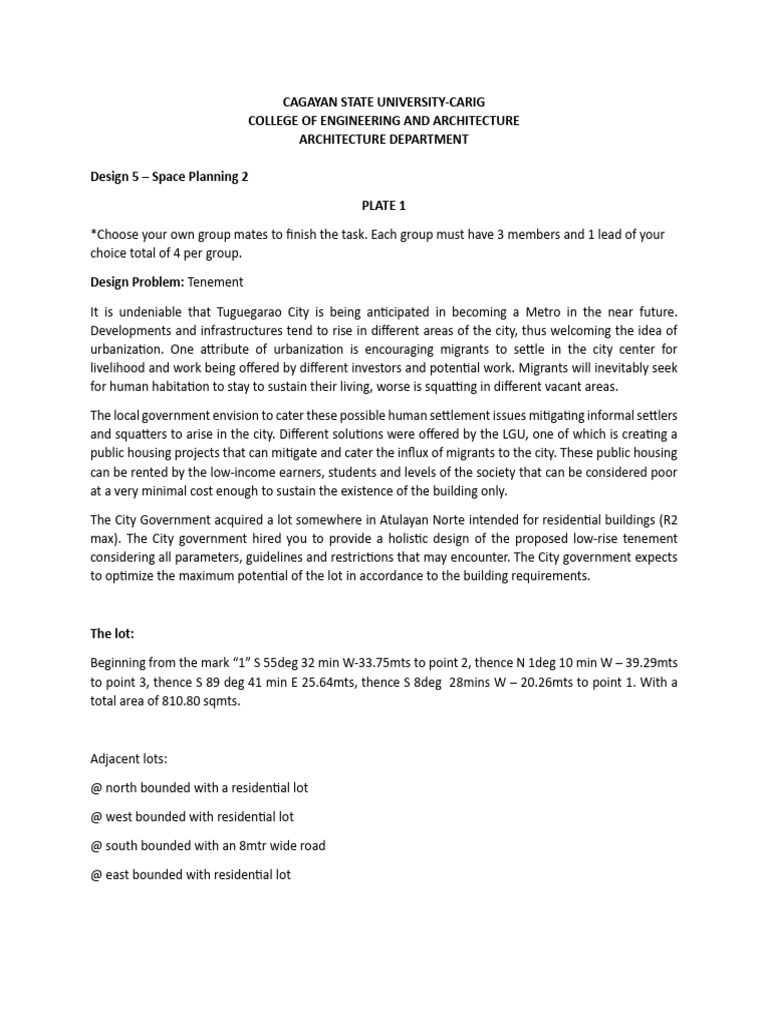 Design Problem Pdf Squatting 