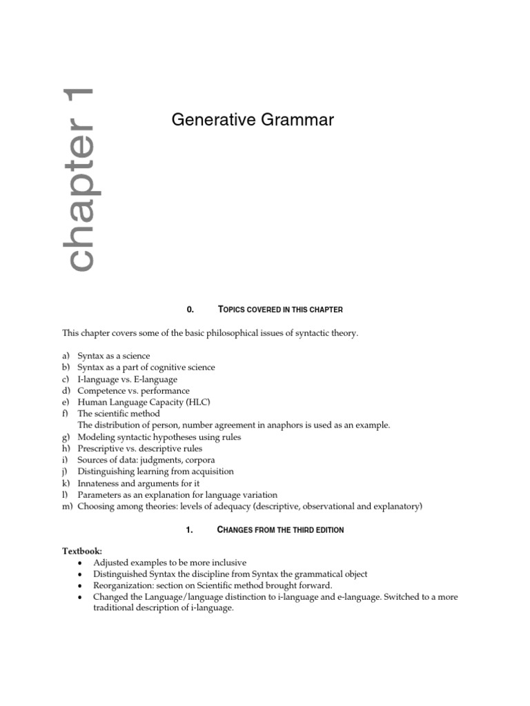 Answers To Problems & Question Bank For Syntax (4th Edition) by Andrew ...
