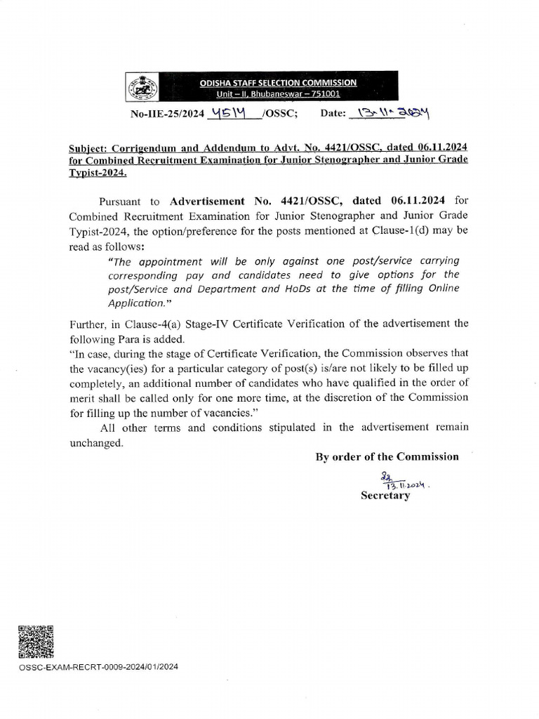 Corrigendum No.-4514 - 0001 | PDF