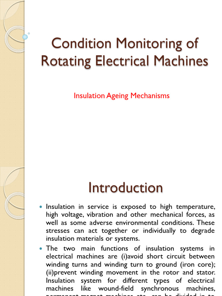 Condition Monitoring of Rotating Electrical Machines 2 | PDF | Electric ...