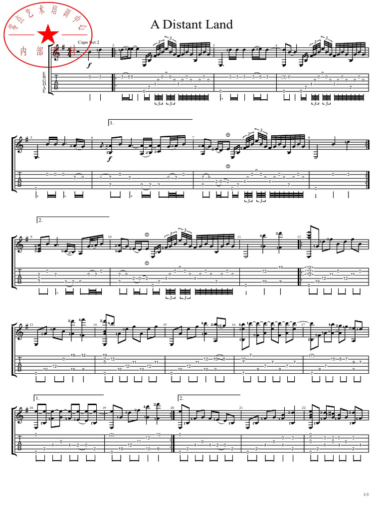 A Distant Land | PDF | Chordophones | String Instruments