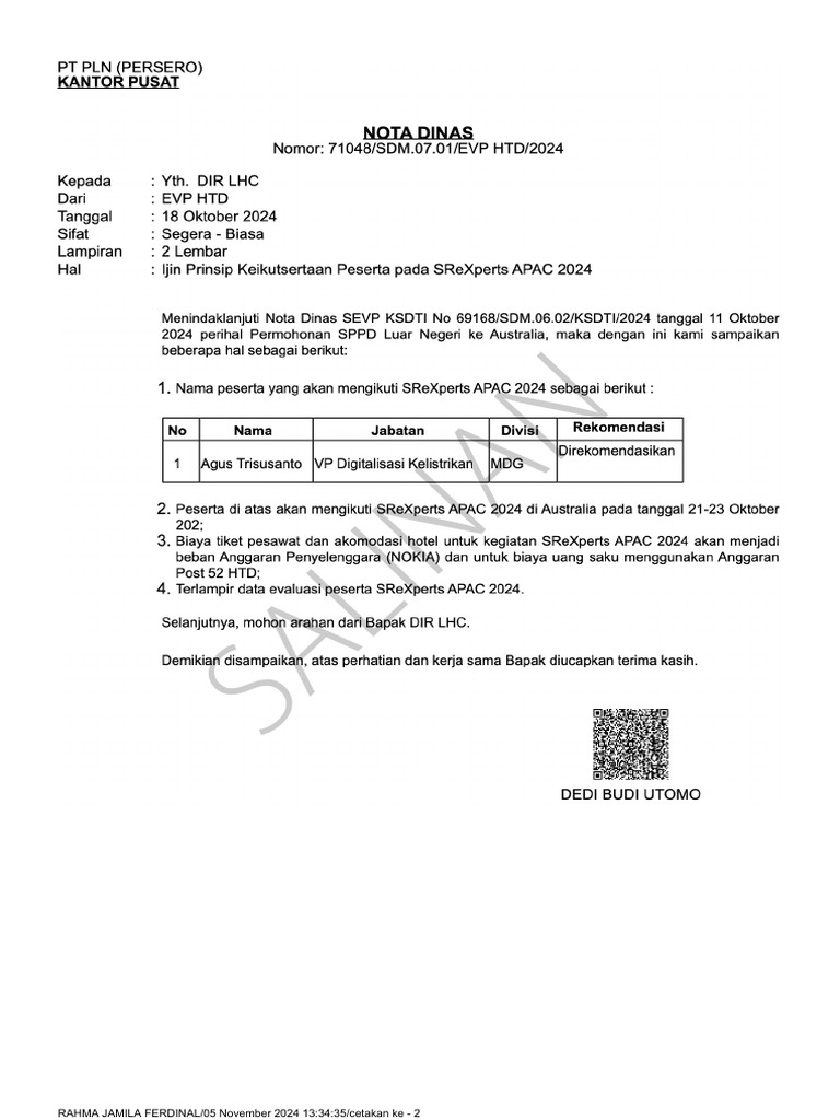 SDM.07.01 - Evp HTD - 2024 | PDF