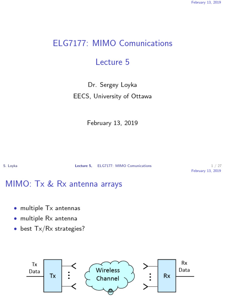 Rbd Mimo Pdf Eigenvalues And Eigenvectors Mathematical Analysis