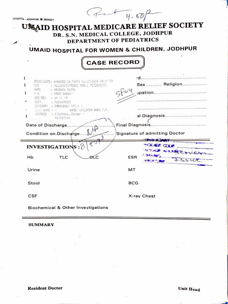 Rishu Medical | PDF | Clinical Medicine | Medical Specialties