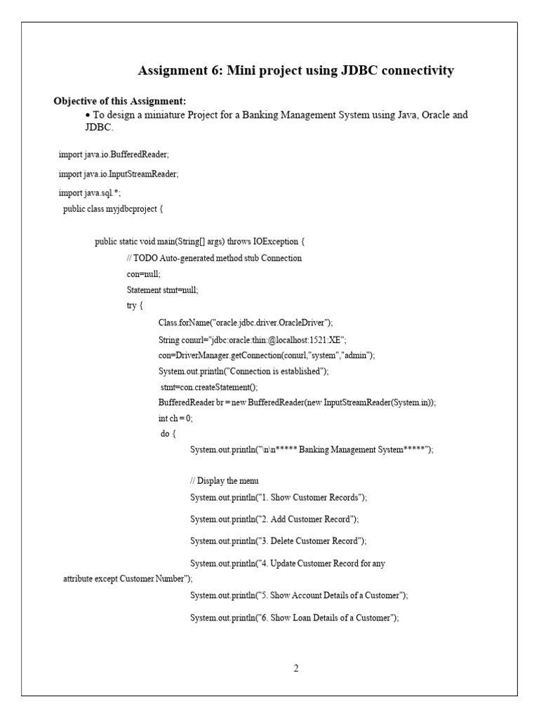 mini project id | PDF | Databases | Computer Programming