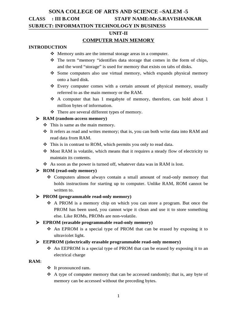 Part 2 ITandBUSSINES III BCOM - Unit II To Unit V | PDF | Databases | Floppy Disk