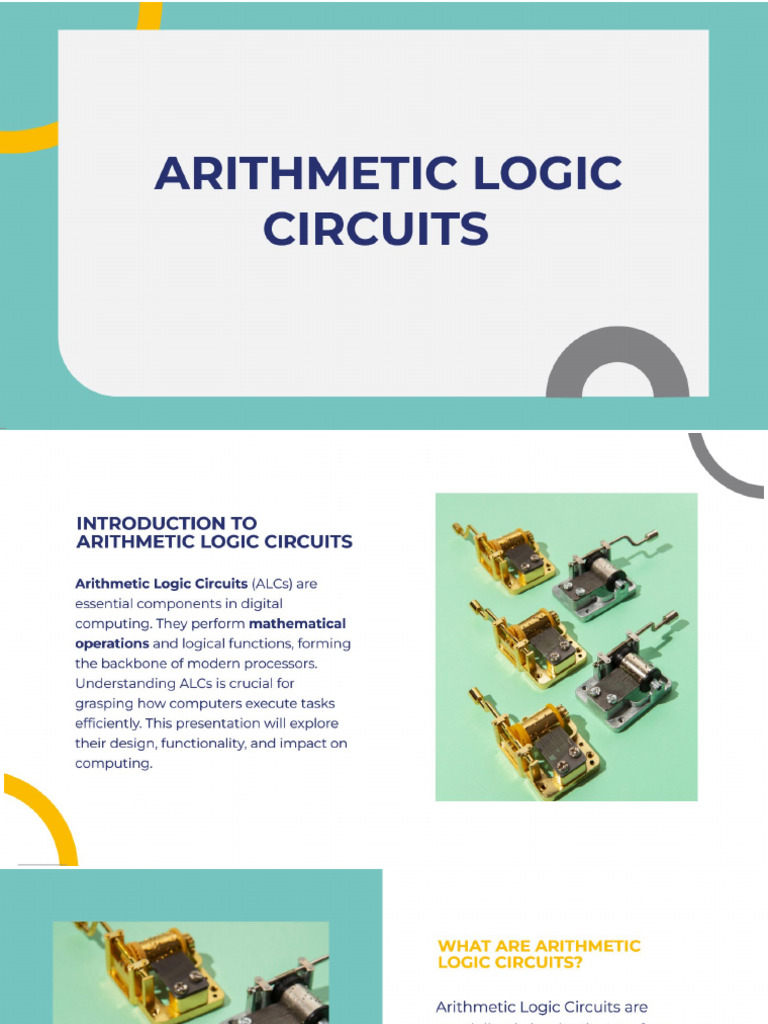Arithmatic Logic Circuit Pdf
