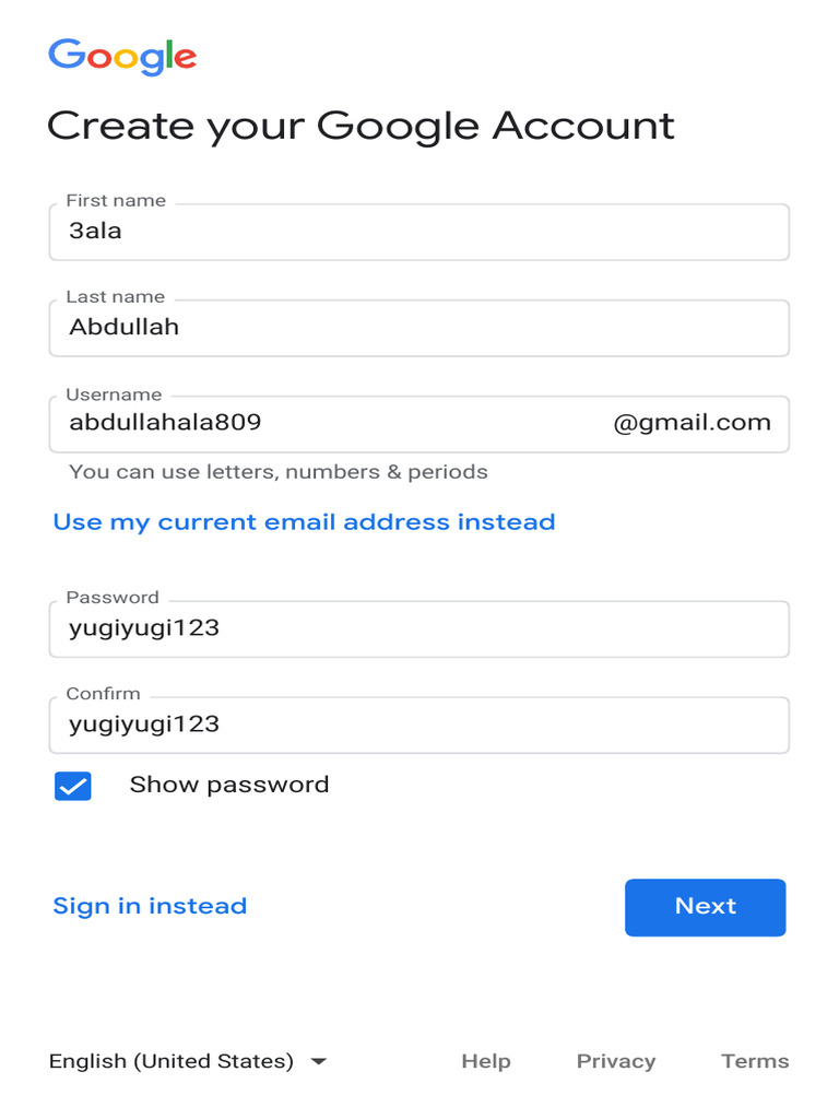 Create Your Google Account Pdf