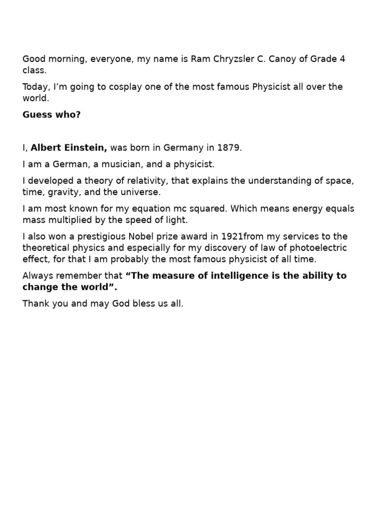 Albert Einstein | PDF