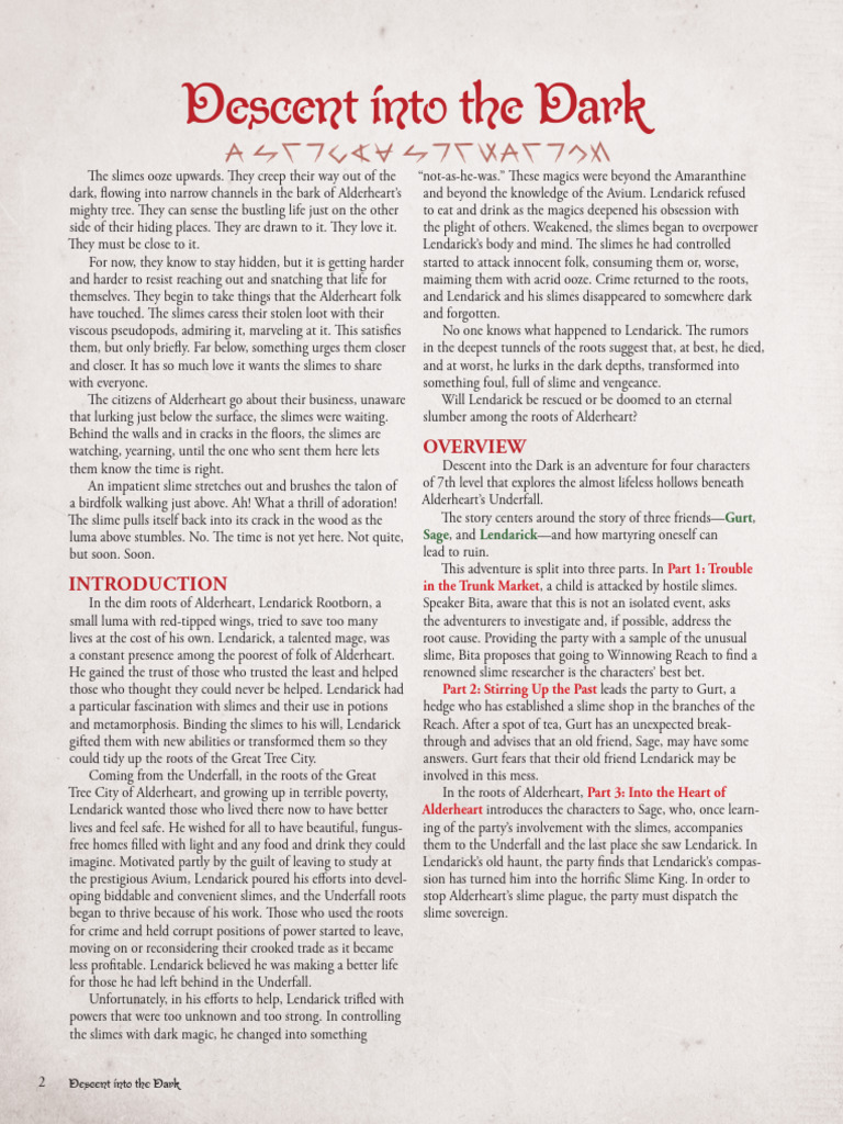 HWT_Book_Chapter3_Tales_DescentIntoTheDark | PDF